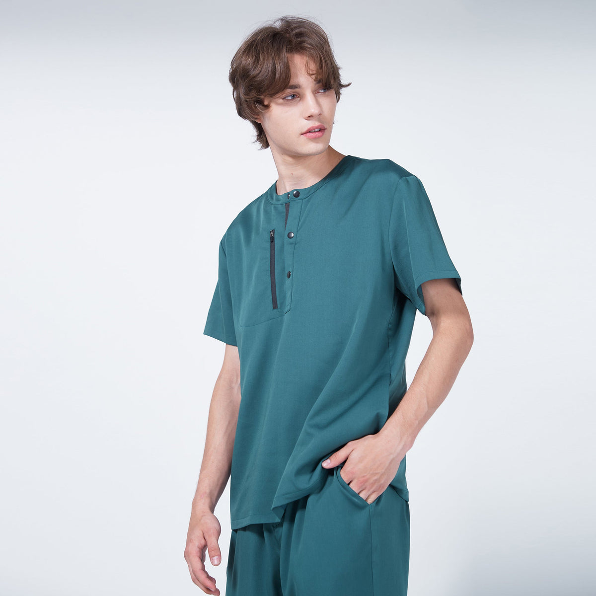 Ned / Chest Stitch Pocket Scrub Top – ATVLO English Store